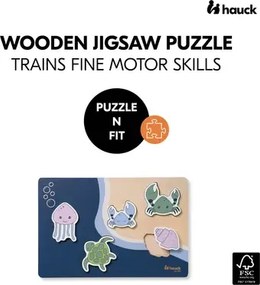 Hauck dřevěné Puzzle vkládací Puzzle N Fit Sea