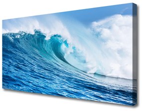 Obraz na plátně Vlny Moře Nebe Mraky 100x50 cm