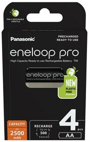Baterie AA/HR6 2500mAh PANASONIC ENELOOP PRO, 4 ks (blistr)