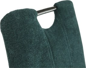 Jedálenská stolička, azúrová látka/chróm, OLIVA NEW