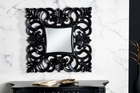 Černé nástěnné zrcadlo Venice 75 cm