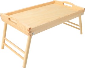 ČistéDřevo Dřevěný servírovací stolek do postele 50x30 cm