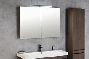 Sapho Sapho, GRETA galerka s LED osvětlením, 101x70x14cm, černá mat, GR105-0035