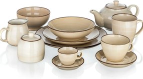 Banquet Sada 6 hlubokých talířů Palas 18 cm, krémová