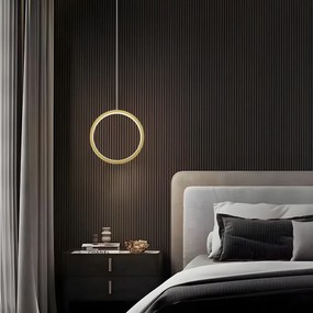 Toolight Toolight, LED závěsné svítidlo 7W, 4000K, 500lm, G112-CP, zlatá, OSW-09707