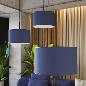 Sollux Lighting Závěsná lampa NEVIA tmavě modrá