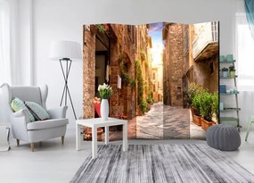 Paraván Colourful Street in Tuscany Dekorhome 225x172 cm (5-dílný)