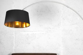 Stojací lampa Forma černá / zlatá