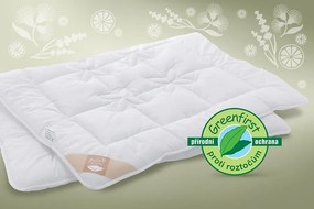 Ložnice21. Dětský set Greenfirst s protiroztočovou úpravou Rozměr: polštář batole 40x60 cm (250g) + přikrývka 100x135 cm (300g/m²)