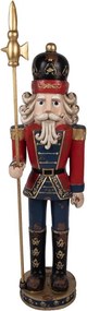 Velkoformátová dekorativní figurka Louskáček Nutcracker - 30*25*120 cm
