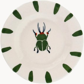 Ručně malovaný dezertní talíř Leafy Bug