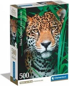 Clementoni PUZZLE Jaguár v džungli / 500 dílků / od 10 let