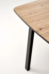 Rozkládací jídelní stůl Barril 130/170 cm dub artisan/černý