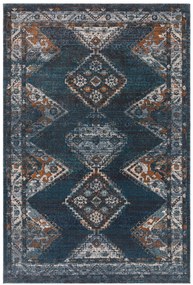 Modrý koberec Cure Blue Retro Rozměry: 120x170 cm