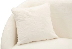 Designová pohovka Caerwyn 137 cm bílá / zlatá