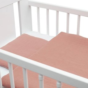 New Baby Mušelínový set s výplní růžová, 80 x 70 cm