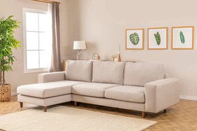 Hanah Home Rohová pohovka BERLIN krémová levá