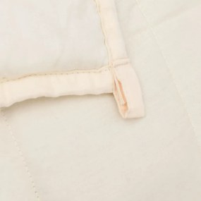 Zátěžová deka světle krémová 220 x 230 cm 11 kg textil 3154825