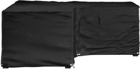 Plachta na zahradní nábytek tvar L 12 oček 185 x 185 x 70 cm 319313