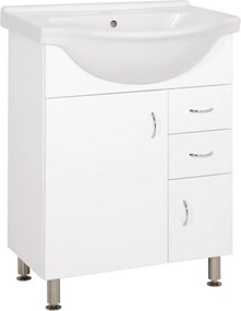 Keramia Pro koupelnová skříňka s umyvadlem 65,8x51,4 cm bílá PRO65DV