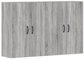 Nástěnné skříňky 2 ks šedé sonoma kompozitní dřevo,  3197887