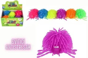 TEDDIES Antistresový míček pavouk 10 cm / Antistresová hračka / Na bat