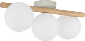 TK Lighting Stropní svítidlo Estera Wood s dekorem dřeva pro žárovku 3x G9 TK5768
