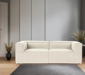 Hanah Home Dvoumístná pohovka FORA krémová