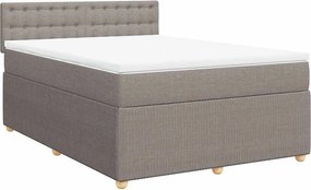 Box spring postel s matrací taupe 140x200 cm textil 3289797