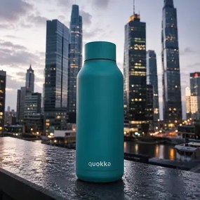 Quokka Solid tyrkysová / Nerezová termoláhev / 510 ml / dvouplášťová