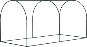 Outsunny mini skleník 2,49x1,2 m s dveřmi na ochranu rostlin na zahradu a balkon, ocelový rám a HDPE síť tmavě zelená | Aosom.de