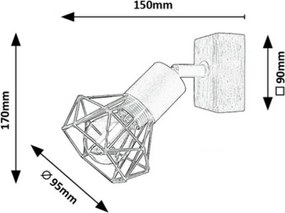 Rabalux 3137 nástěnné spot svítidlo