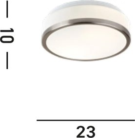Searchlight 7039-23SS Koupelnové svítidlo BENT IP44 SATIN, opálové sklo