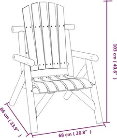 3dílná sada zahradního nábytku masivní smrkové dřevo 3185511