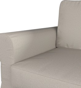 Potah na pohovku IKEA Backabro rozkládací se šezlongem barva šedá látka pletený vzor