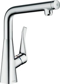 Hansgrohe Metris Select M71 dřezová baterie s otočným raménkem chrom 14883000