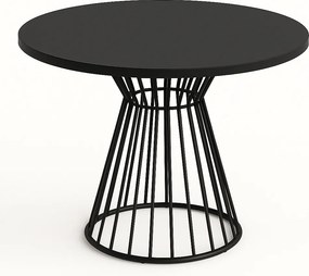 NW Kulatý jídelní stůl LESOTHO 3, 100 cm Barva/ dekor: Černá