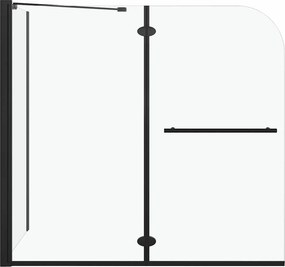 Skládací sprchový kout ESG 120 x 68 x 130 cm černý 147190