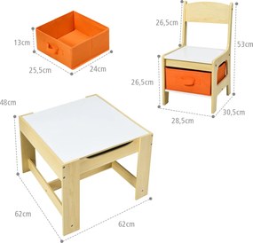 Costway 3 TLG. Dětská sedací skupina Dětský nábytek Dětská sedací souprava