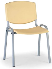 Konferenční židle Design - šedé nohy, žlutá