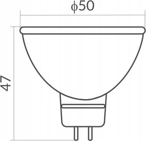 LED žárovka 12V MR16 5W 4000K 400lm Denní světlo Neutrální