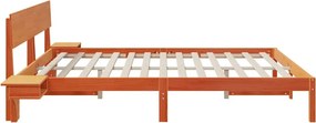 Rám postele Voskově hnědá 200 x 200 cm Masivní borové dřevo 3385750