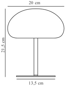 Černá přenosná stolní LED lampa Sponge 20 4,8W 21,5cm  - Nordlux