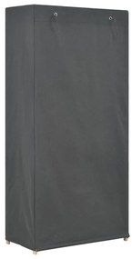 vidaXL 3úrovňová šatní skříň šedá 79 x 40 x 170 cm látka