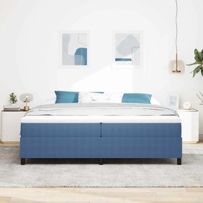 Rám platformy Modrá 200 x 200 cm Žebrovaná látka 3337430