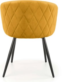 Jídelní křeslo K430 hořčicově žluté
