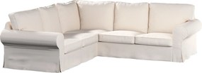 Potah na pohovku IKEA Ektorp rohová barva béžová látka pletený vzor