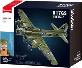 Sluban Model Bricks M38-B1367 Americký bombardér B-17G v měřítku 1:44