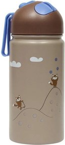 Hnědá hliníková dětská lahev 360 ml Friends in the Forest – OYOY Mini