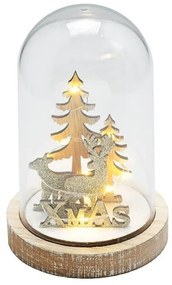 ACA DECOR Vánoční dekorativní LED zátiší Sobi 1 - 2xAAA